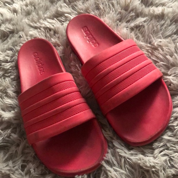 adidas | Shoes | Pink Adidas Slides Slippers Sandals | Poshmark